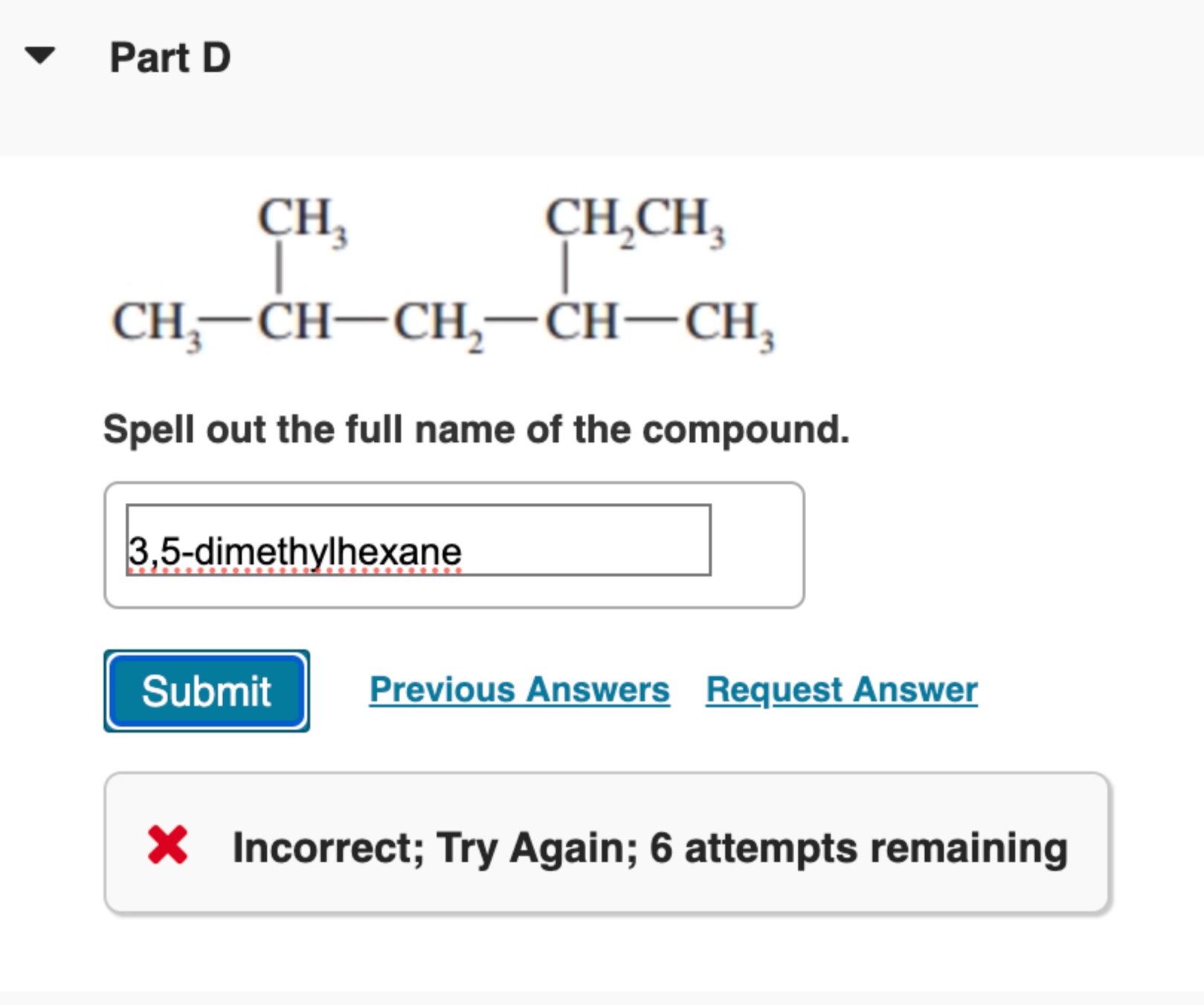 Solved Part DSpell out the full name of the | Chegg.com