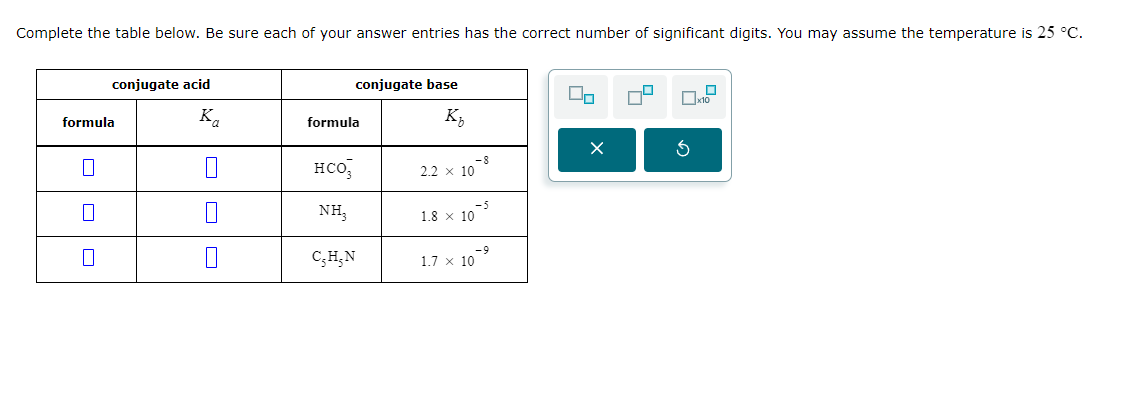 Solved by an EXPERT Complete the table below. Be sure each of your answer | Chegg.com