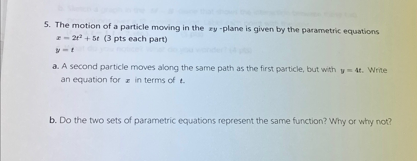 Solved The motion of a particle moving in the xy-plane is | Chegg.com