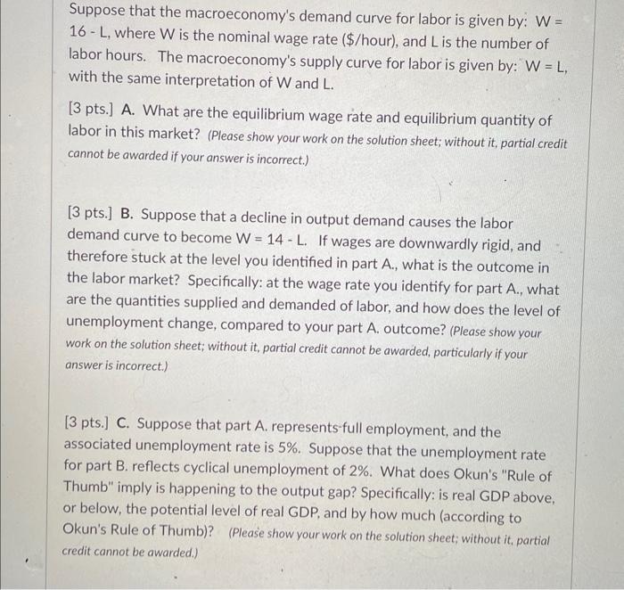 Solved Suppose that the macroeconomy's demand curve for | Chegg.com