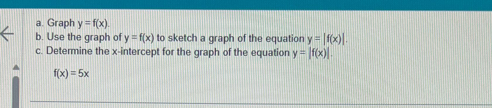 Solved a. ﻿Graph y=f(x).b. ﻿Use the graph of y=f(x) ﻿to | Chegg.com