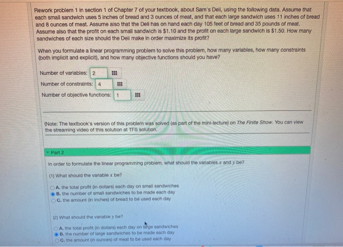 Solved Rework problem 1 in section 1 of Chapter 7 of your | Chegg.com