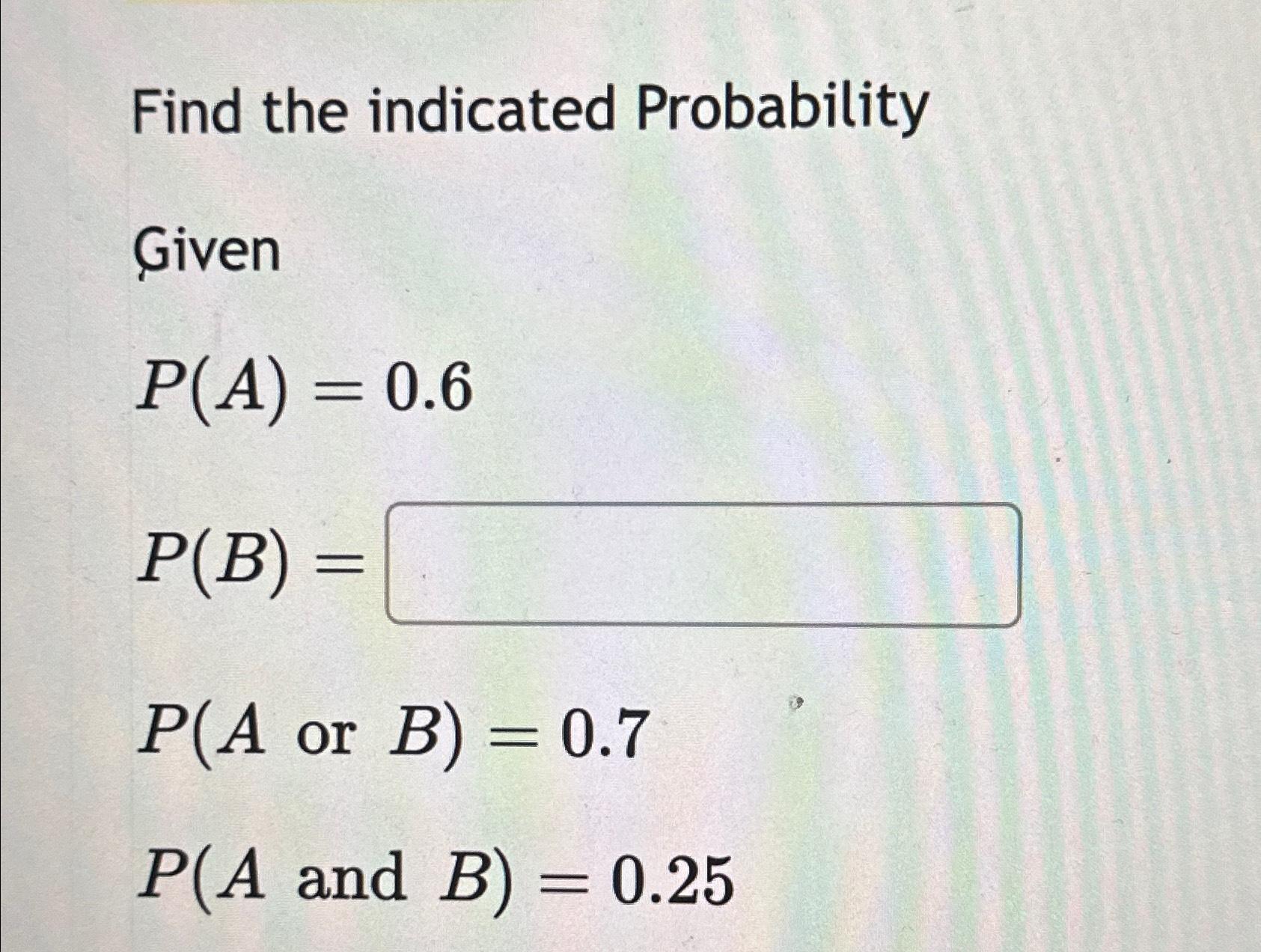 Solved Find the indicated | Chegg.com
