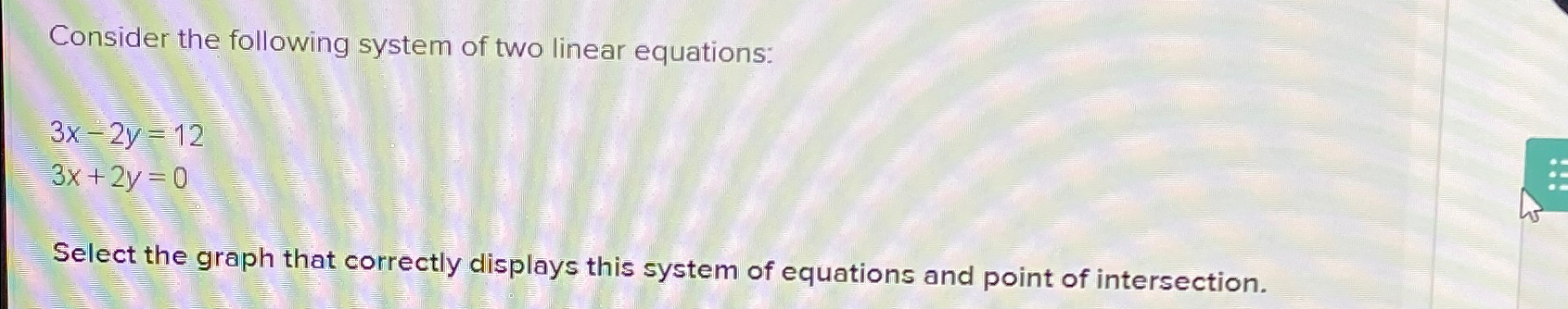 Solved Consider the following system of two linear | Chegg.com
