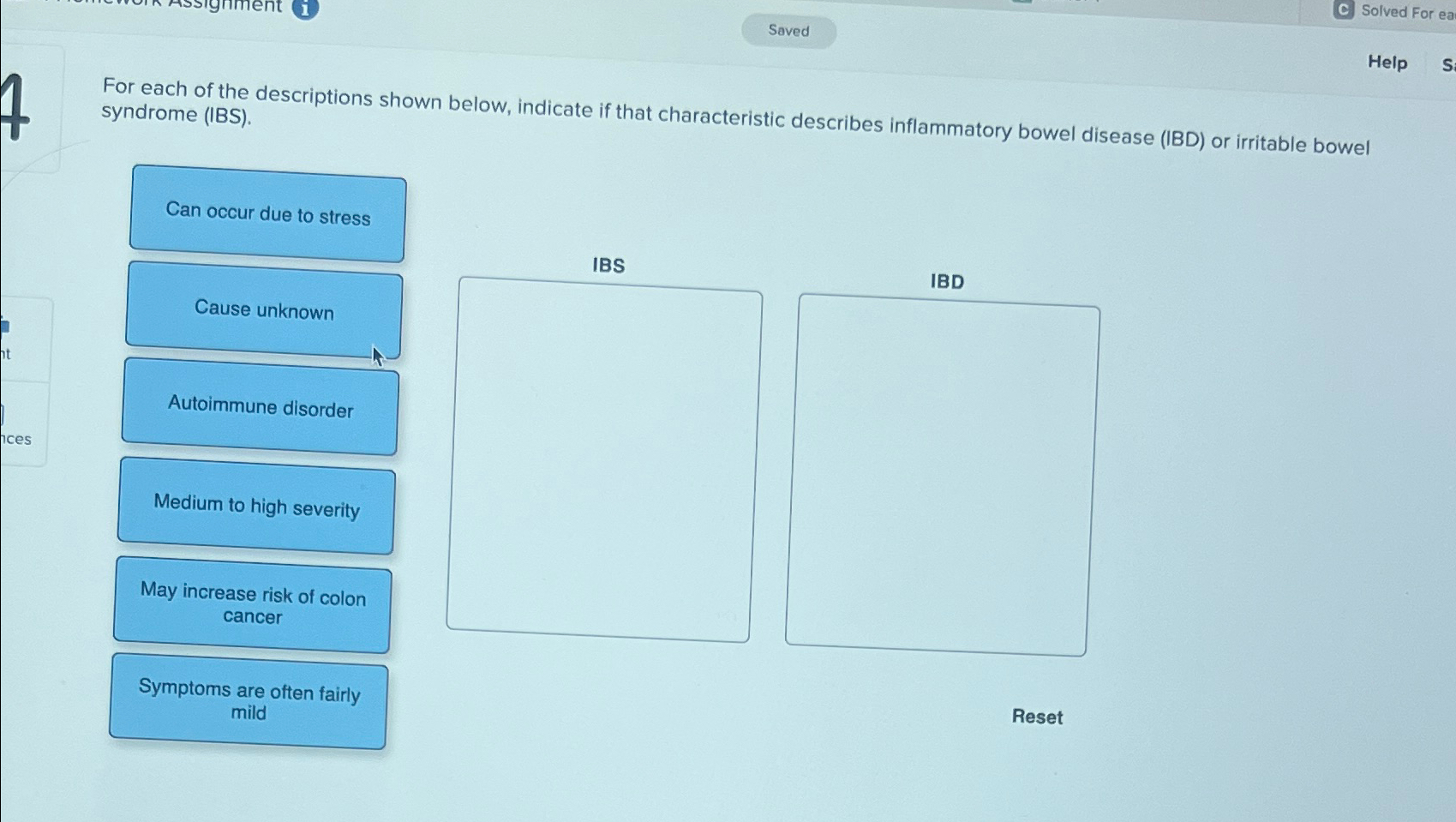 Solved For each of the descriptions shown below, indicate if | Chegg.com