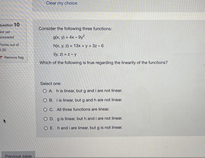 Solved Consider the following three functions:g(x,y) = | Chegg.com
