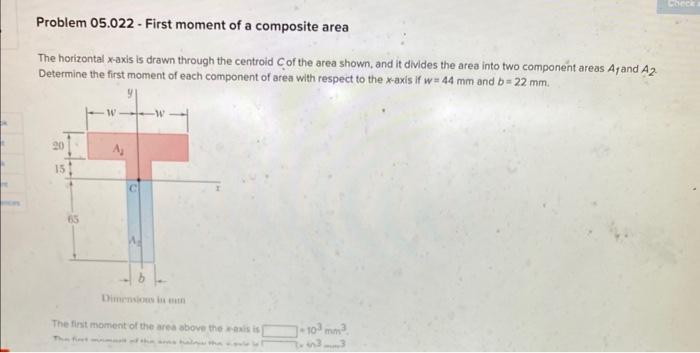 Solved The horizontal x-axis is drawn through the centroid | Chegg.com