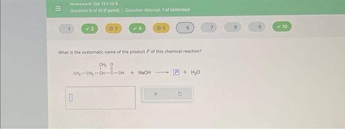 Solved What is the systematic name of the product P of this | Chegg.com
