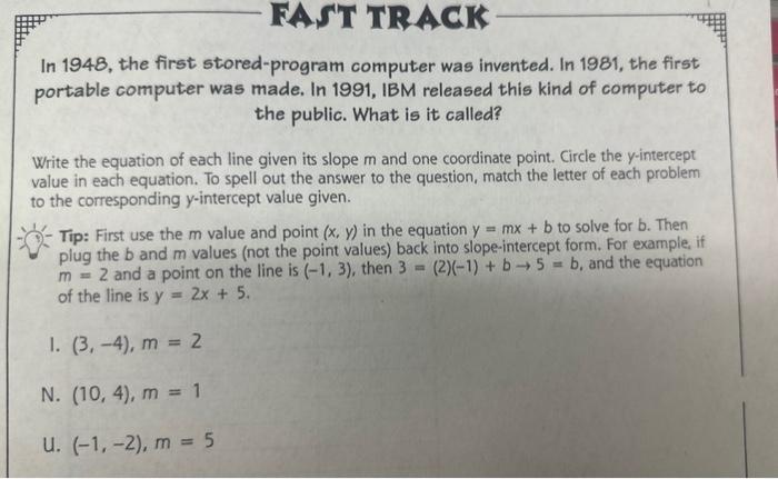 Solved In 1948 The First Stored Program Computer Was 8541