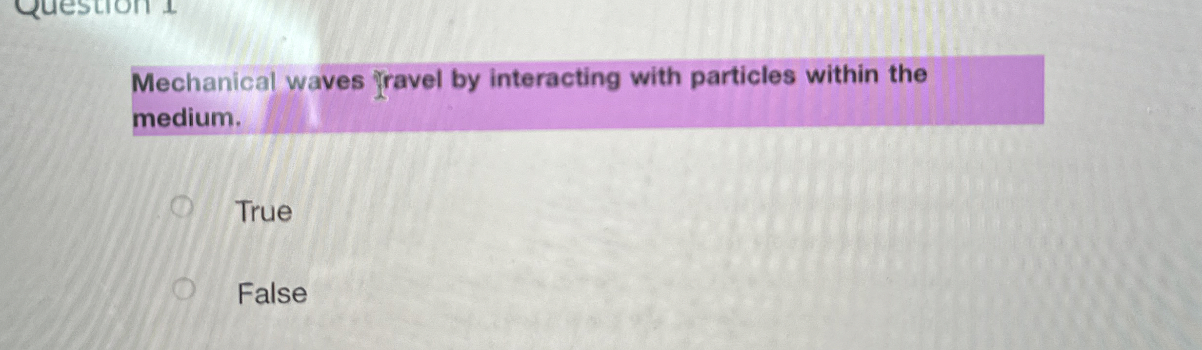 Solved Mechanical waves Iravel by interacting with particles | Chegg.com