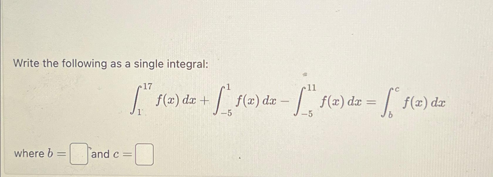 Solved Write the following as a single | Chegg.com