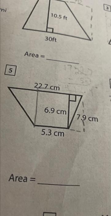 Solved Area = | Chegg.com