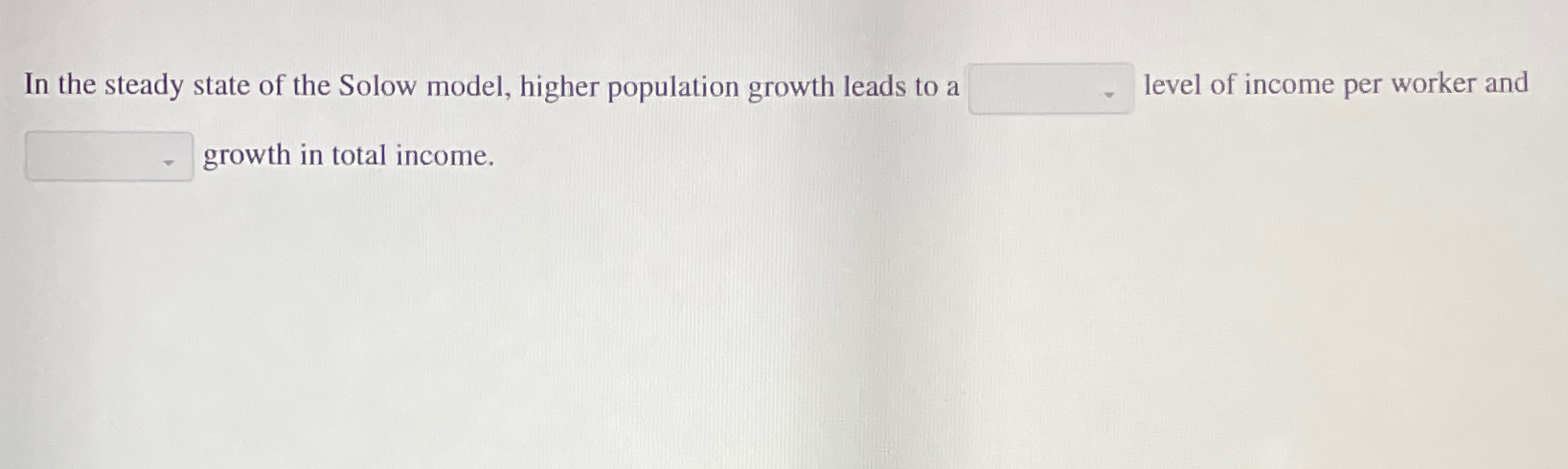 Solved In the steady state of the Solow model, higher | Chegg.com
