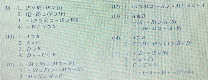 Prove valid using the eighteen valid argument forms. | Chegg.com