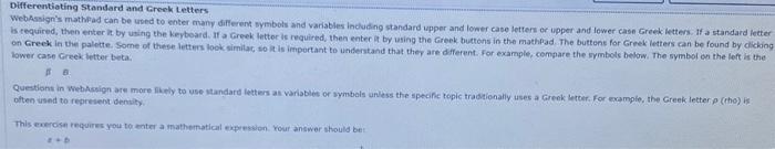 WebAssign's mathPad can be used to enter | Chegg.com