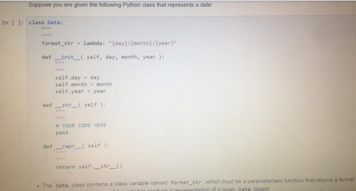 Solved Suppose you are given the following Python class that | Chegg.com
