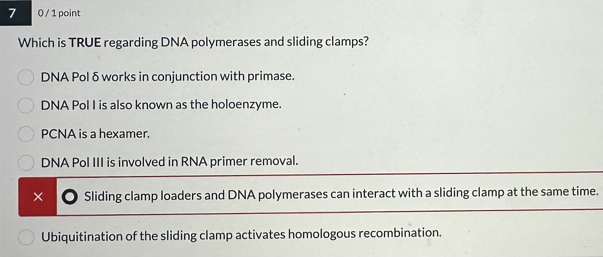Solved 701 ﻿pointWhich is TRUE regarding DNA polymerases and | Chegg.com