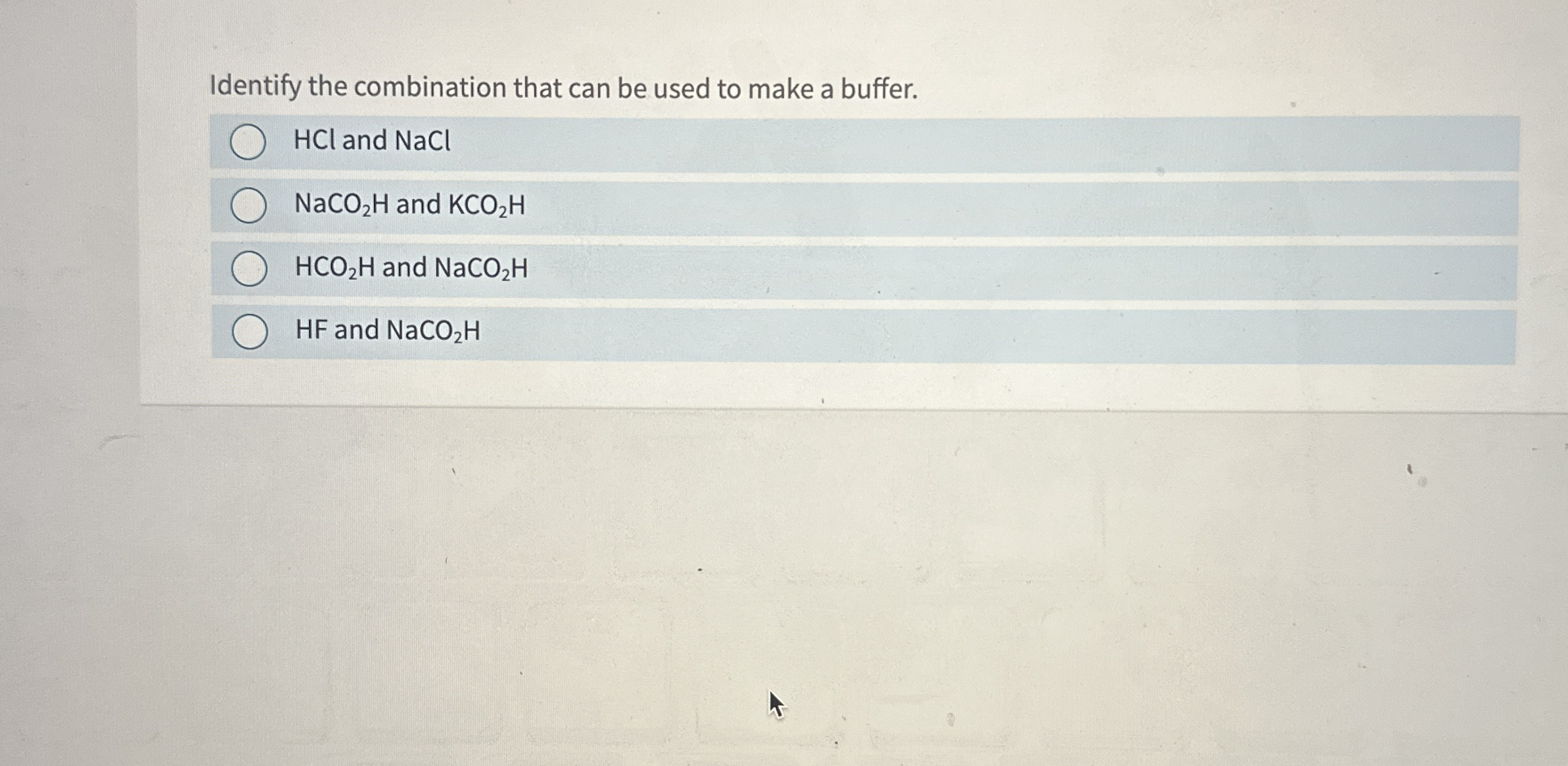 Solved Identify the combination that can be used to make a | Chegg.com