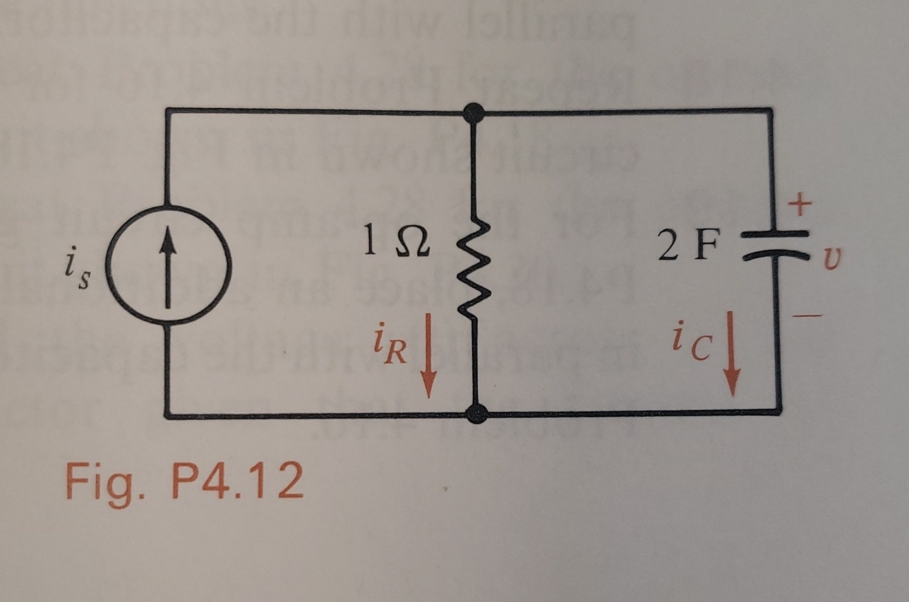 Solved 4.12 ﻿For the circuit shown in Fig. P4.12, ﻿suppose | Chegg.com