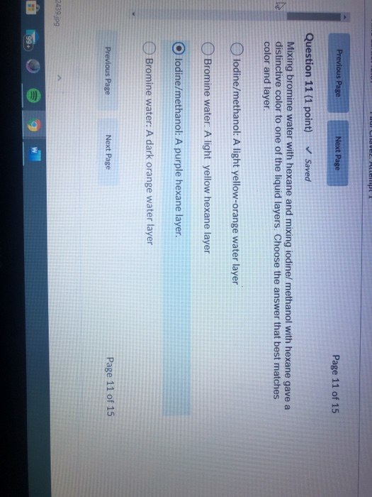 Solved Previous Page Next Page Page 11 of 15 Question 11 (1 | Chegg.com