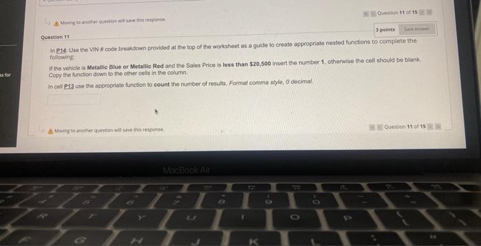 Solved In P14. Use the VIN \# code breakdown provided at the | Chegg.com