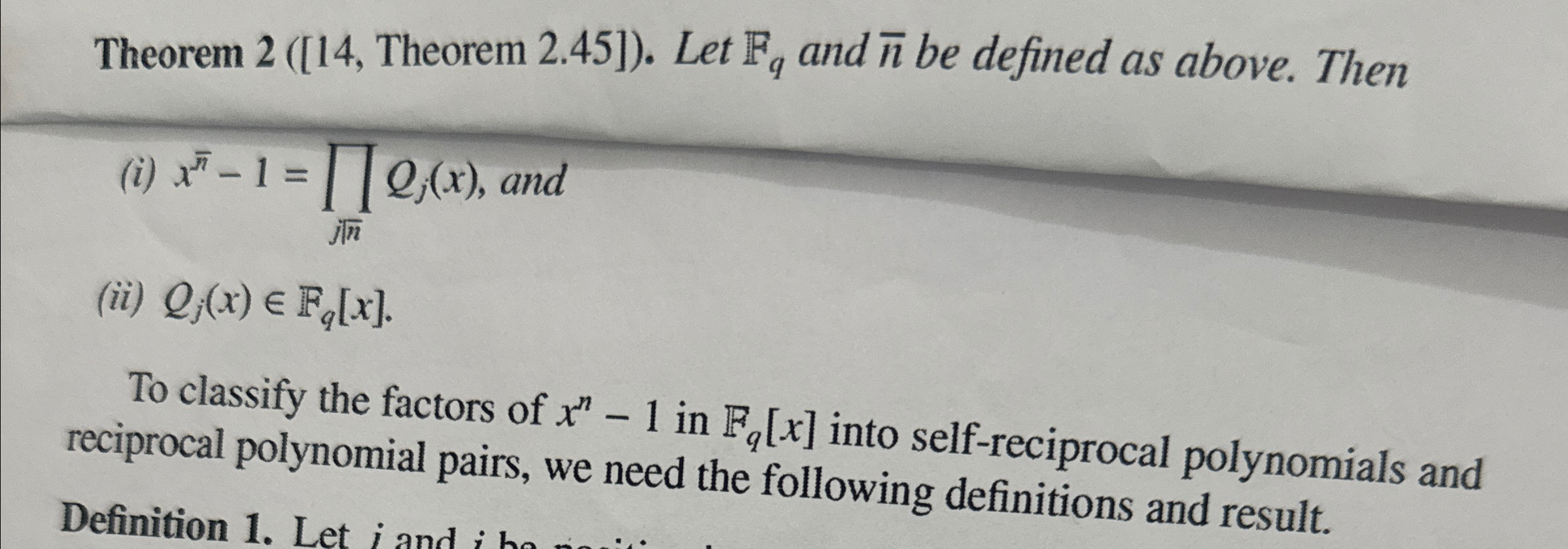 Solved I want to prove and explain this theory Theorem | Chegg.com
