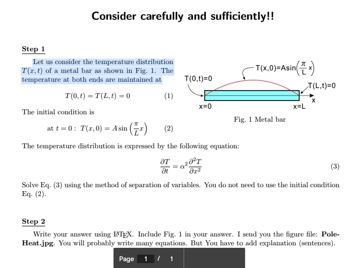 Solved Consider carefully and sufficiently!!Step 1Let us | Chegg.com