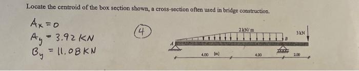 Solved Class: Structures 1 Question: locate the centroid of | Chegg.com