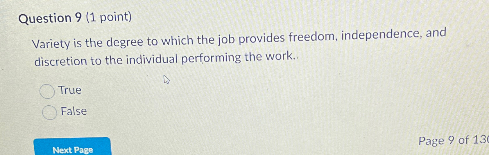 Solved Question 9 (1 ﻿point)Variety is the degree to which | Chegg.com
