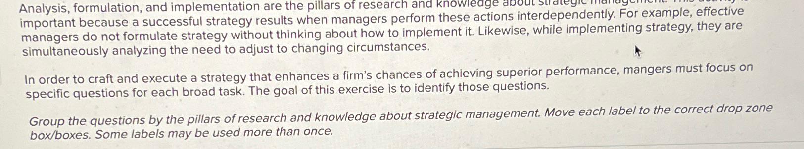 Solved Analysis, formulation, and implementation are the | Chegg.com