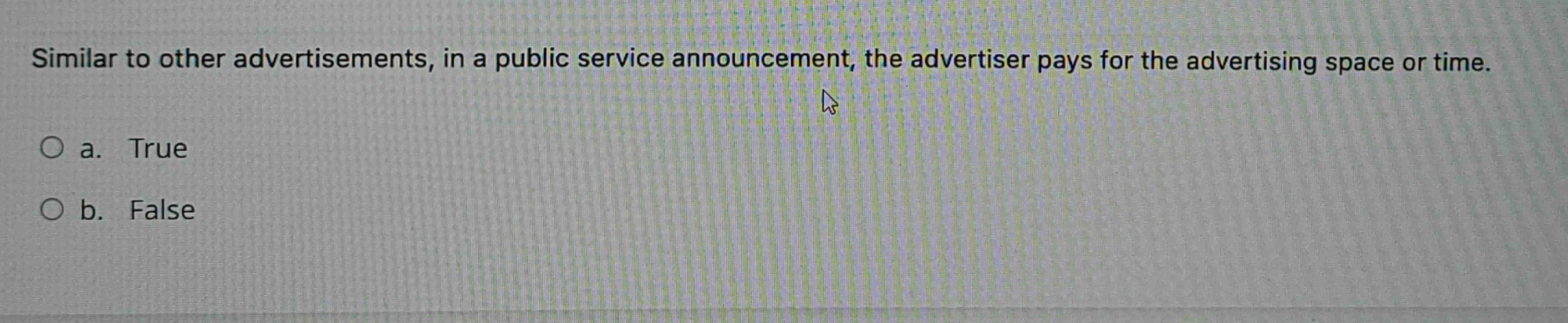 Solved Similar to other advertisements, in a public service | Chegg.com