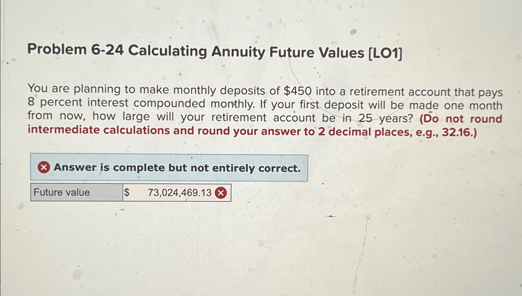 Solved Problem 6-24 ﻿Calculating Annuity Future Values | Chegg.com