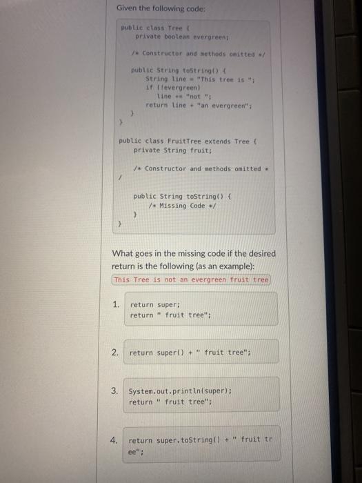 Solved AS Given the following code: public class Animate | Chegg.com