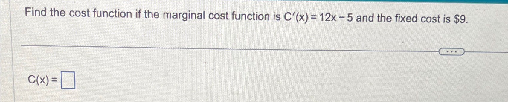 Solved Find the cost function if the marginal cost function | Chegg.com