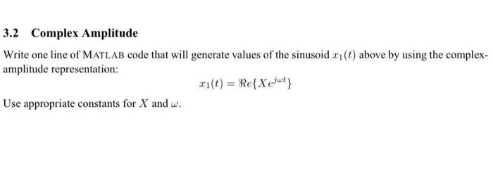 Solved 3 Lab Exercise: Manipulating Sinusoids with MATLAB | Chegg.com
