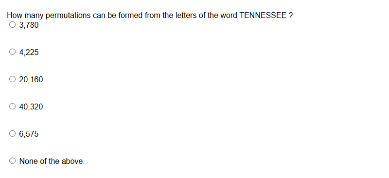 Solved How many permutations can be formed from the letters | Chegg.com