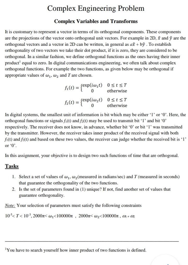 Solved Complex Engineering Problem Complex Variables and | Chegg.com