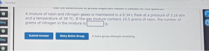 Solved A mixture of neon and nitrogen gases is maintained in | Chegg.com