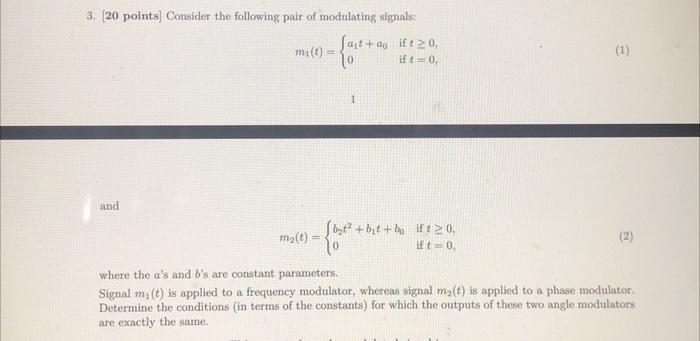 Solved 3. [20 points] Consider the following pair of | Chegg.com