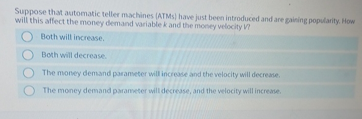 Solved Suppose that automatic teller machines (ATMs) ﻿have | Chegg.com