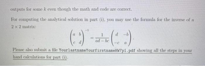 Solved Least squares solution and round-off errors (25 | Chegg.com