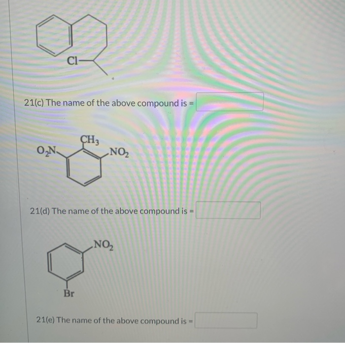 Solved 21 Give names for the following compounds. NH2 Br | Chegg.com