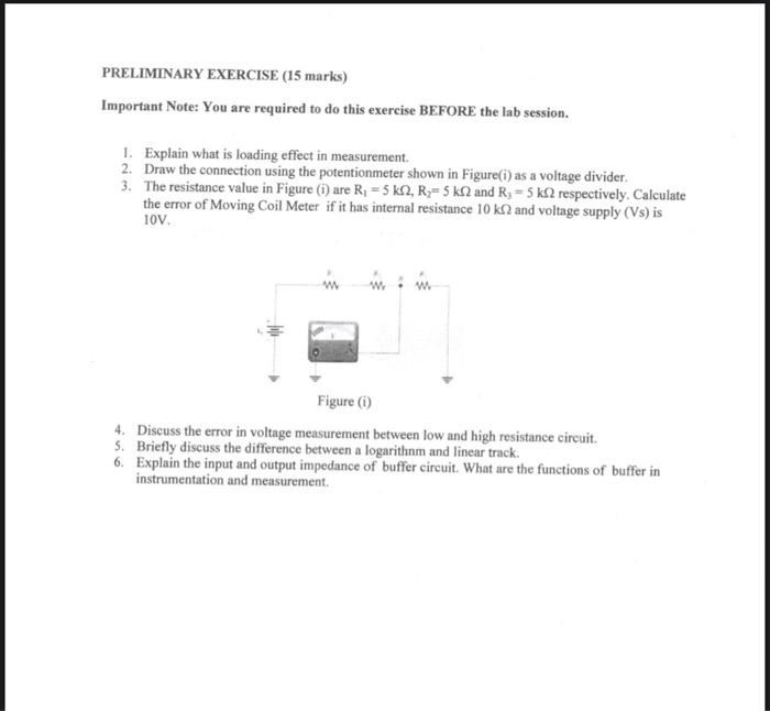 Solved x 1. ﻿Explain what is loading effect in measurement. | Chegg.com
