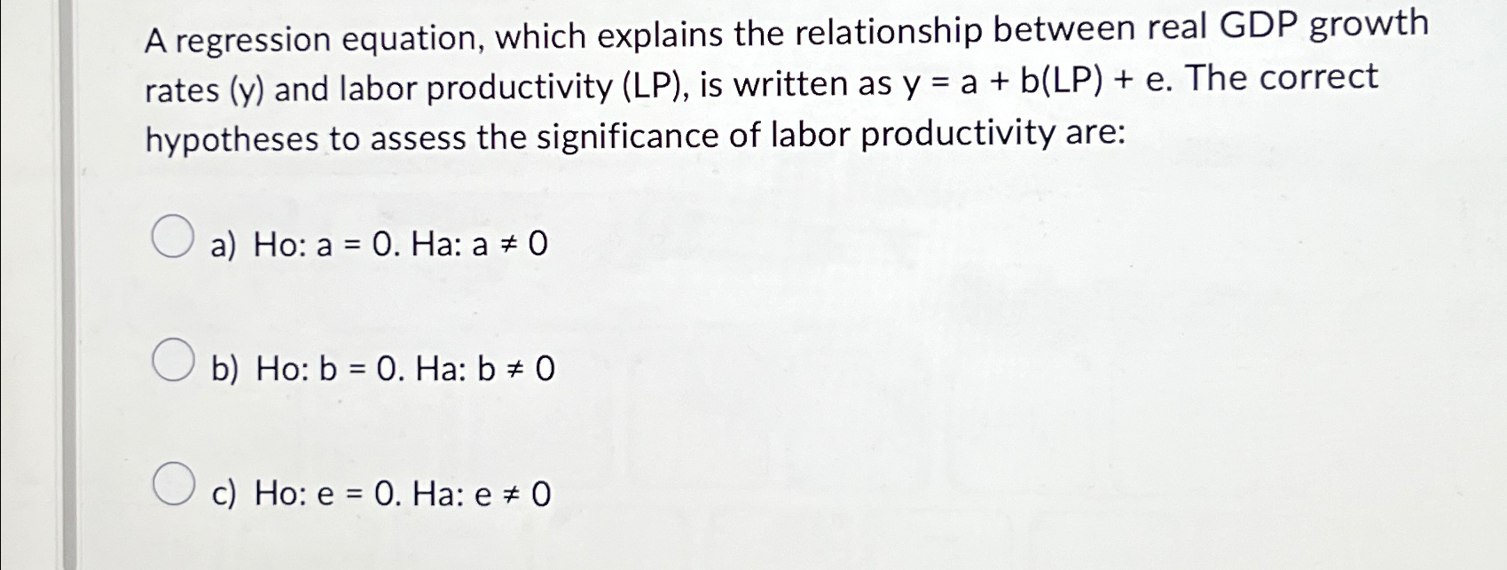 Solved A regression equation, which explains the | Chegg.com