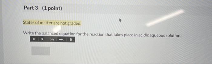 Solved 04 Question (3points) Consider the following | Chegg.com