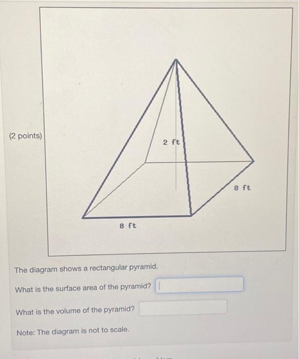 Solved The diagram shows a rectangular pyramid. What is the | Chegg.com