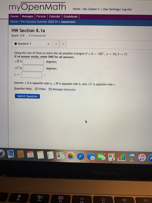 Solved myOpenMath Home My Classes User Settings Log Out | Chegg.com