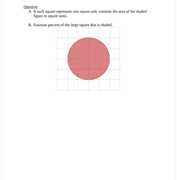 Solved Question A. If each square represents one square | Chegg.com
