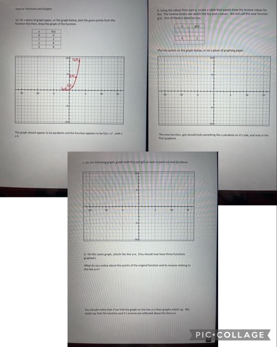 Solved 41a. On a piece of graph paper, or the graph below, | Chegg.com