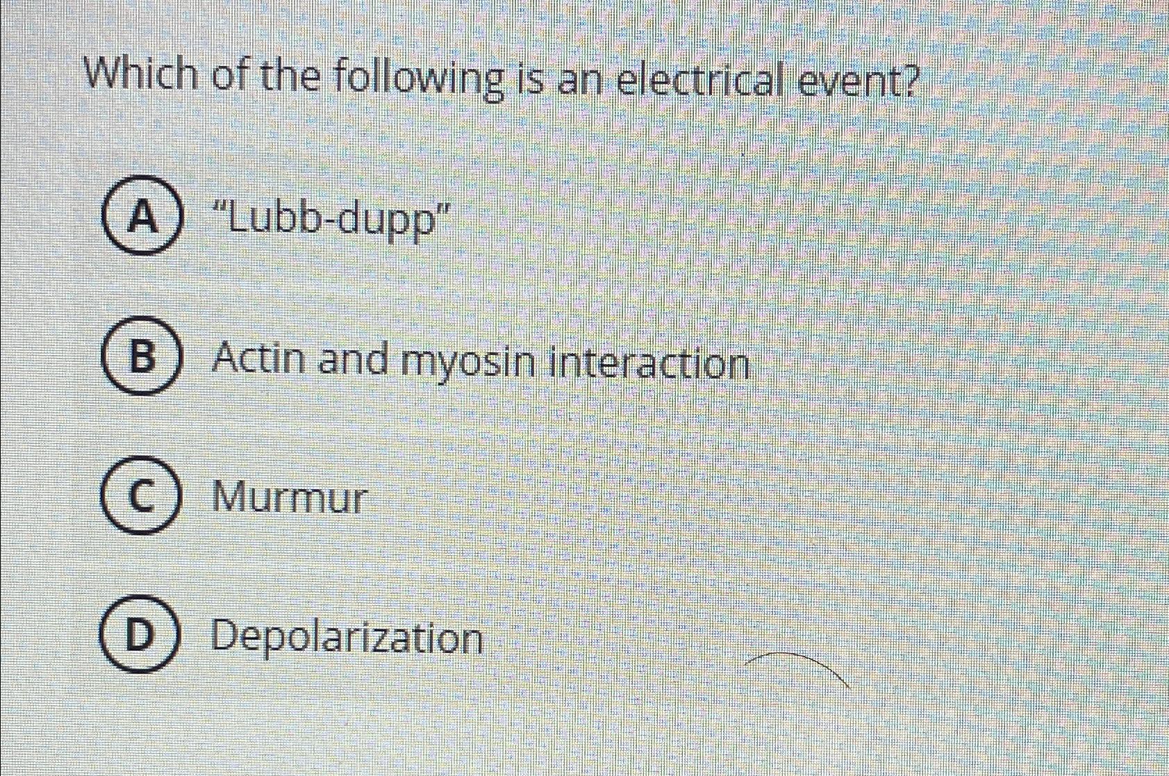 Solved Which of the following is an electrical | Chegg.com